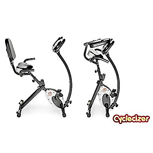 Cyclecizer Exercise Bike for Home Seniors Foldable Stationary Fitness Equipment Aerobic Pedal Exerciser