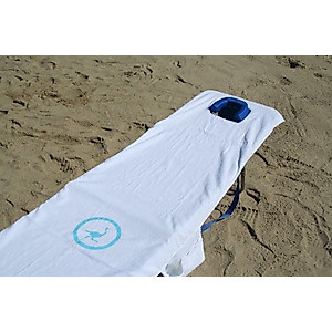 Ostrich Chaise - Custom Fitted Towel, White