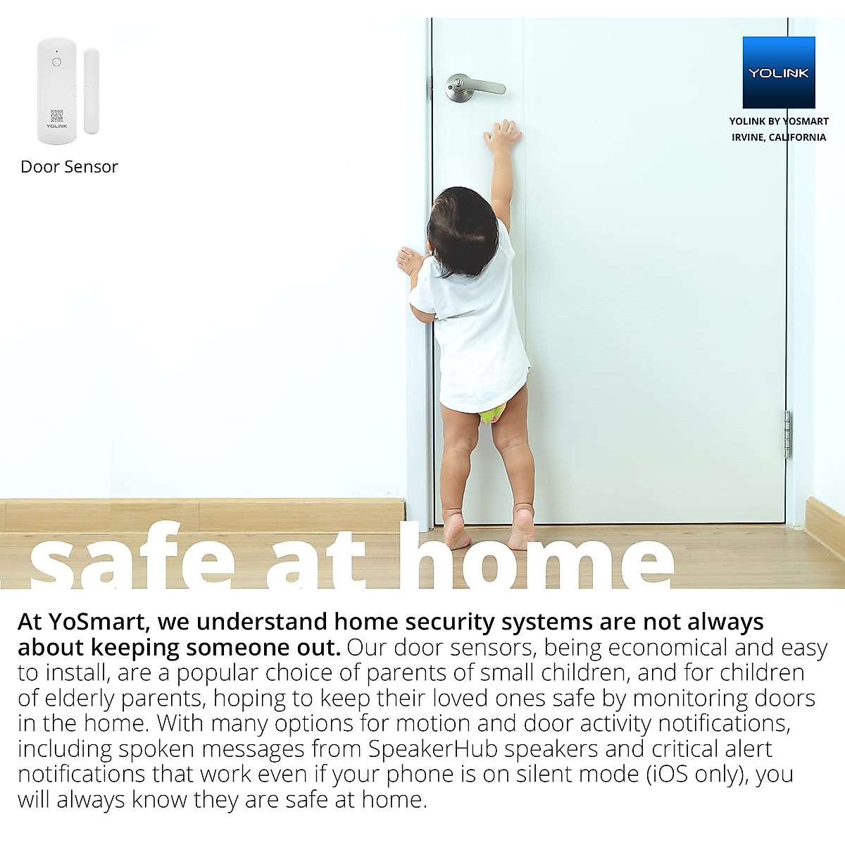 YoLink Smart Home Starter Kit: 4 Door/Window Sensors & Hub Kit, Compatible with Alexa, IFTTT, App for Remote Monitoring, Control and Alerts, Door Still Open (Door Left Open) Alerts