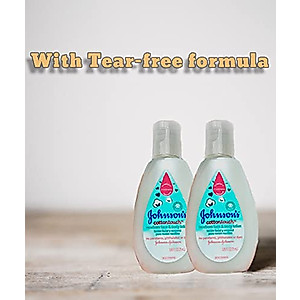 Johnson's CottonTouch Newborn Baby Wash & Shampoo, 0.85 oz, 25ml (Pack of 12)