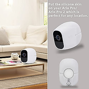 Batmax Set of 3 Silicone Skins for Arlo Pro and Arlo Pro 2 Wire-Free Cameras Covers Protection in Black VMA4200C White