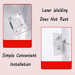 JUCCJUXIN Chimney Cowl Cap Tool,Cone Top Chimney Cap,Roof Line Cap Stainless Steel Outdoor Ventilation Exhaust Vent Cap,for Ducting Ventilation Cap Rain Hat Hood,Customizable,d8cm/3.15in