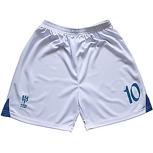 ORGBRAIN 2023/2024 Hilal Riyadh Al Away #10 Neymar Football Soccer Kids Jersey Shorts Socks Set Youth Sizes (White, 30)