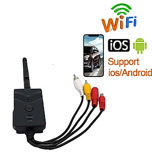 Fumei Car Backup Camera Realtime Video WiFi Transmitter for iPhone iPad Andriod Phone and Pad (Black)