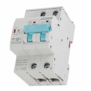 Circuit Breaker AC 230V Din Rail Mount Automatic Reclosing Leakage Air Switch for Households Factories (40A)