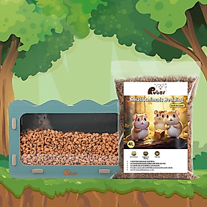 Rubor Hamster Bedding Natural Cork Granule Pet Litter for Hamster Chinchillas Gerbil Mice Degu Small Animals-No-Dust