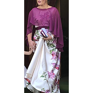 Pukguro Sheer Shawls and Wraps for Evening Dresses Chiffon Capes for Women Soft Wedding Cover Up Royal Blue