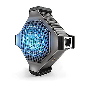 ECOXGEAR EcoEdge Plus GDI-EXEGPL410 Rugged Waterproof Floating Portable Bluetooth Wireless 20 Watt Smart Speaker with Bottle Opener and LED Party Lights (Gray)