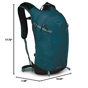 Osprey Sportlite 15 Hiking Backpack, Night Jungle Blue