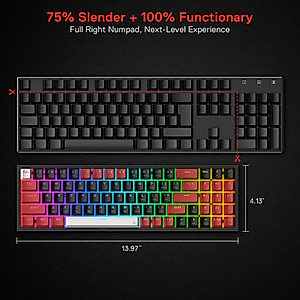 Redragon K628 PRO 60% Keyboard M711 Gaming Mouse Bundle