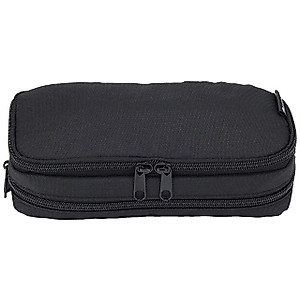 M-Plan 106163-15 Cubic Pen Case, Round Zip Box, Black