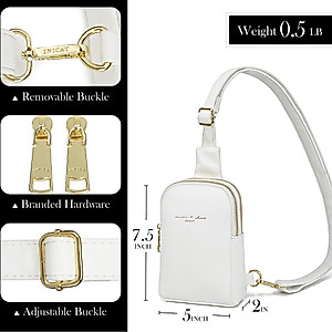 AOCINA INICAT Small Sling Bag Crossbody Vegan Leather Fanny Packs for Women Fashionable Chest Bag for Travel(0-Red)