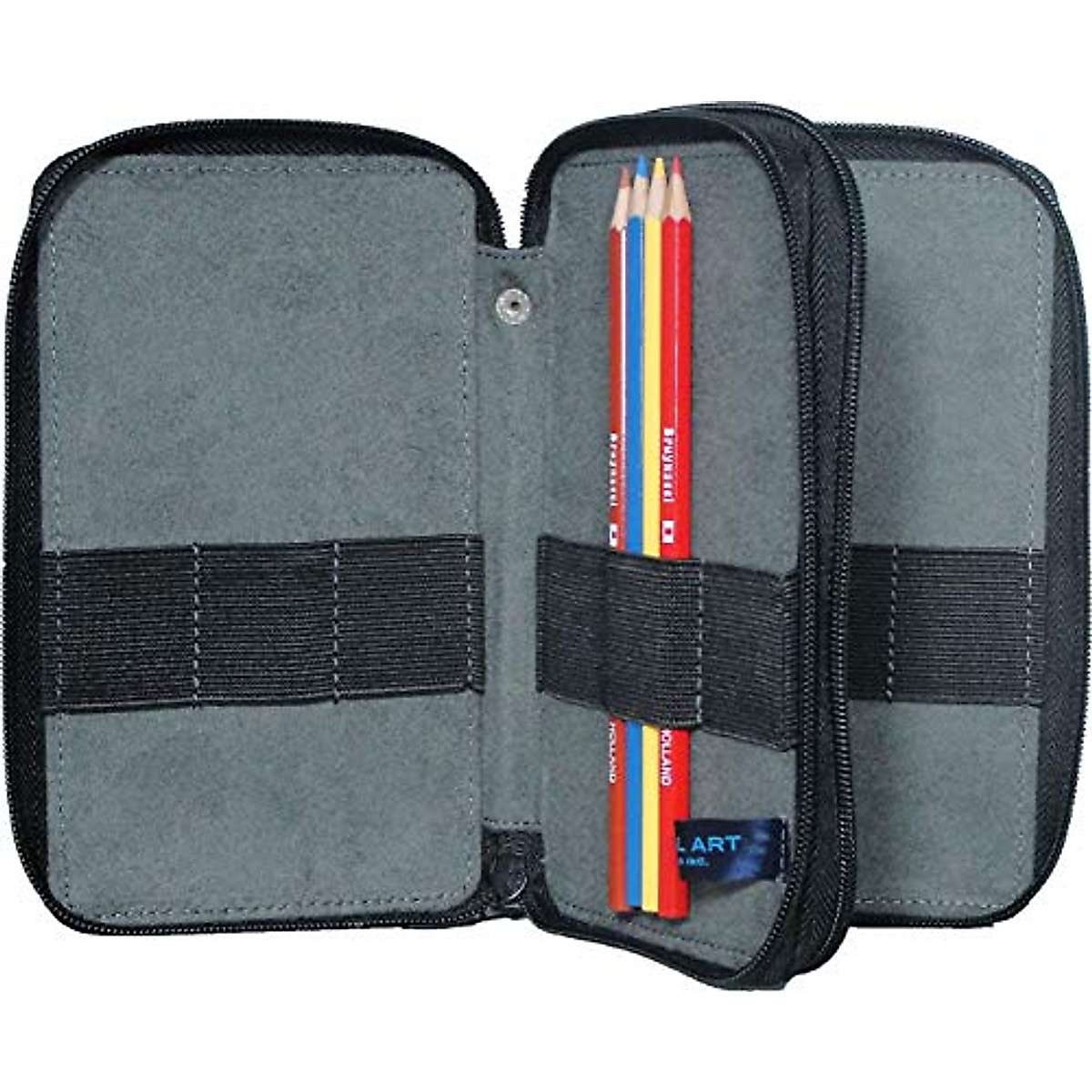 Speedball Art Products Canvas Storage Case for Pencils, Markers, Pens and Art Supplies, Holds Up to 48 Standard Pencils, Sage