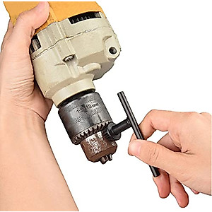 Drill Chuck Key Wrench, 6 Sizes Drill Press Chuck Key Replacement Drill Clamping Wrench Chuck Press Wrench Key for Electric Drill Clamping Tool of 4 mm, 6 mm, 10 mm, 13 mm, 16 mm, 20 mm in Diameter