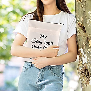 Zuo Bao Semicolon Book Pouch Semicolon Gift My Story Isn't Over Yet Suicide Awareness Book Sleeve Inspirational Gift Keep Going Gift（My Story Isn't Over Yet）