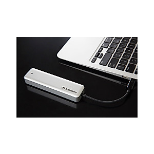 Transcend 960GB JetDrive 825 Thunderbolt Ahci PCIe Portable SSD Solid State Drive TS960GJDM825, Black