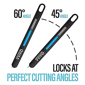 VViViD Precision Gliding Craft Hobby Knife, Retractable, Safety locking, 5 Replacement Blades