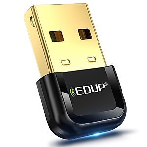 USB Bluetooth 5.3 Adapter for PC, EDUP USB Bluetooth Dongle Receiver Support Windows 11/10/8.1 Plug and Play for Desktop, Laptop, Mouse, Keyboard, Printers, Headsets, Speakers, PS4/ Xbox Controllers