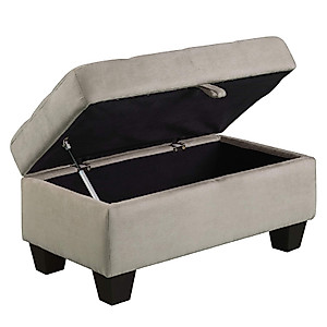 3 Piece Sectional Sofa, L-Shaped Sofa Couch, Living Room Rivet Modern Upholstered Set with Ottoman and Cushions (Gray with Chaise)