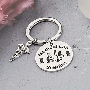 TGBJE Medical Lab Scientist Gift Medical Lab Scientist Keychain Lab Assistant Gift Medical Laboratory Scientist Gift (Lab Scientist)