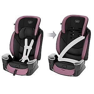 Evenflo Maestro Sport Convertible Booster Car Seat, Forward Facing, High Back, 5-Point Harness, For Kids 2 to 8 Years Old, Whitney Pink