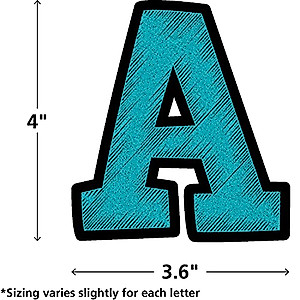 Teacher Created Resources Chalkboard Brights Bold Block 4-Inch Letters Combo Pack (TCR5617)