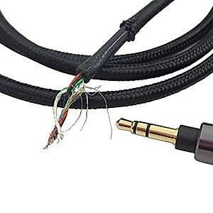 Meijunter Headphone Audio AUX Cable Compatible with Sony WH-H900N/WH-1000XM3/WH-1000XM4/H800/950/mdr-10r/mdr-10rc/10RBT/NC200D/MDR-100AAP, 3.5mm to 3.5mm Male (1.2 m/3.93ft)
