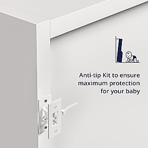 Cozy Castle Combination Book Shelf, 3-Piece Bookcase Set with 8 Cubes and 4 Doors, Large Cube Storage Bookshelf for Living Room, Playroom and Classroom, White