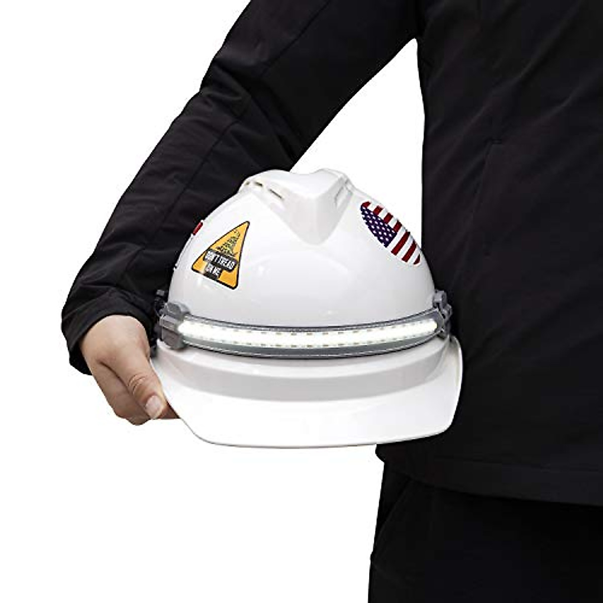 Hard Hat Stickers Big 50 PCS, Funny Sticker Pack for Tool Box Helmet Hood Hardhat, Gifts for Adult Essential Worker Welder Construction Union Military Electrician, American Patriotic Bulk Vinyl Decals