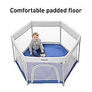 Graco Pack 'n Play LiteTraveler LX Playard Outdoor and Indoor Playspace with Compact Fold UV Canopy, Canyon