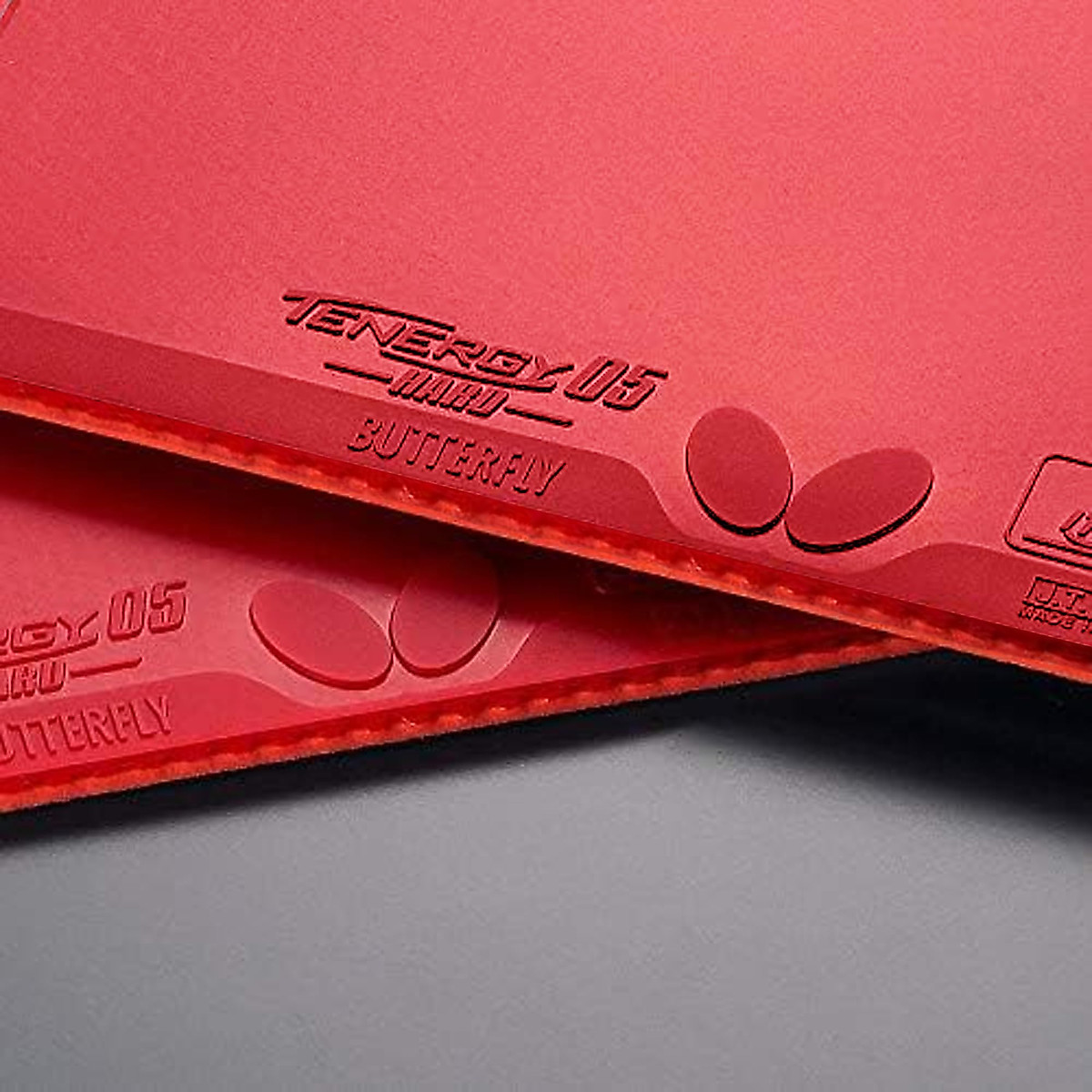 Butterfly Tenergy 05 Hard Table Tennis Rubber Table Tennis Rubber | 1.9 mm or 2.1 mm | Red or Black | 1 Inverted Table Tennis Rubber Sheet | Professional Table Tennis Rubber