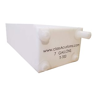 Class A Customs | Spouted 7 Gallon RV Concession Fresh and Gray Water Holding Tank | T-0700-SP
