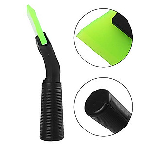 GISSVOGEEK 5 Inch Shower Squeegee, Window Tint Squeegee for Car, RV, Windshield, Shower, Bathroom, Classroom, Glass, Mirror, 1 Non-Slip Rubber Squeegee+1 Spare Water Blade