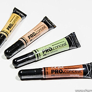 L.A. Girl Pro Conceal Set Orange, Yellow, Green Correctors, Pack of 3 (LAX-GC990+GC991+GC992-B)