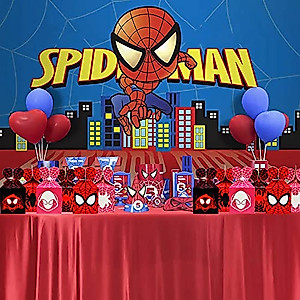 18 PCS Miles Morales Birthday Party Favor Boxes Spider Amazing Friends Party Candy Gift Boxes Spider Goodie Boxes for Birthday Party Decorations and Supplies