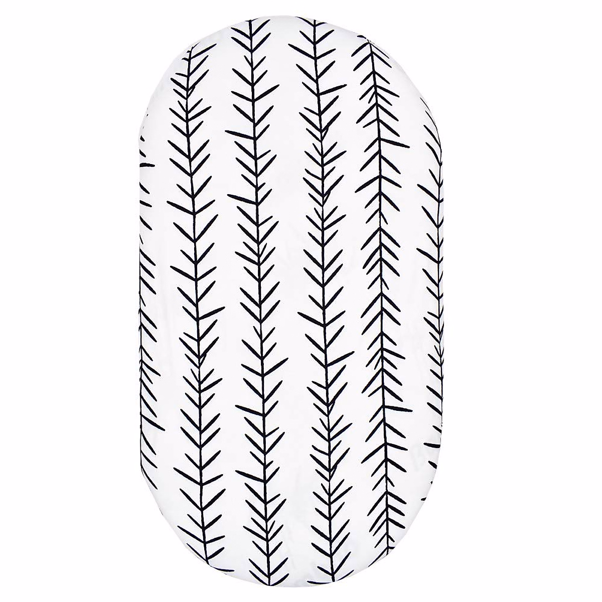 2 Pack Stretch Bassinet Sheet Moses Basket Sheet, Neutral Cradle Sheet for Bassinet Pads/Mattress, for Boys Girls (Black)