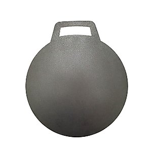 BUDAREONIX Budare Non-Stick Aluminum Griddle Round 30cm 13.25”round griddle/griddle w handle, perfect for tortillas, crepes, arepas, cachapa, meats, roti, naan, pizza, pancakes, etc, nonstick skillet.