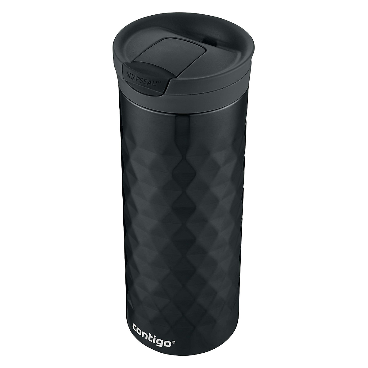 Contigo SnapSeal Kenton Travel Stainless Steel Mugs, 20 oz, Black & Spiced Wine, 2-Pack