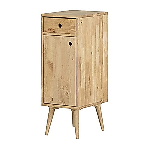 South Shore Kodali Solid Storage Unit, Narrow, Natural Wood