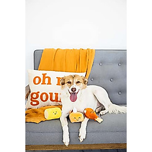 Pearhead Thanksgiving Dinner Dog Toys, Set of 3, Plush Dog Toys, Squeaky Dog Toy, Fall Pet Toys