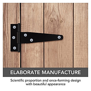 6pcsT Hinges, Gates, Black Hinges, Heavy Duty Hinges for Wooden Fences, Sheds, Wooden Boxes, Garden Gates, Log Cabins Cerniera