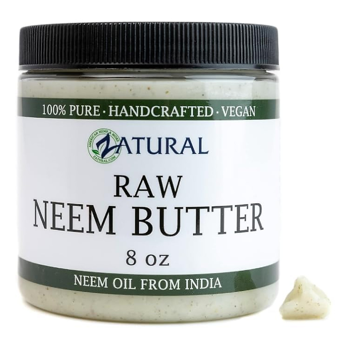 Organic Neem Butter-Coconut Oil, Neem Oil, Neem Leaf, Marula Oil, Kokum Butter, Rosemary, For Sensitive Skin, Itchy Skin, 8 oz.