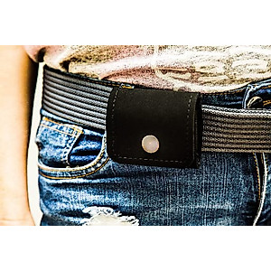 AirPods Pro Case, AirPod Pro Belt Pouch, Tactical Holster, Handmade Earbuds Bag with Belt Loop, Vegan, Cruelty Free, Snap Closure