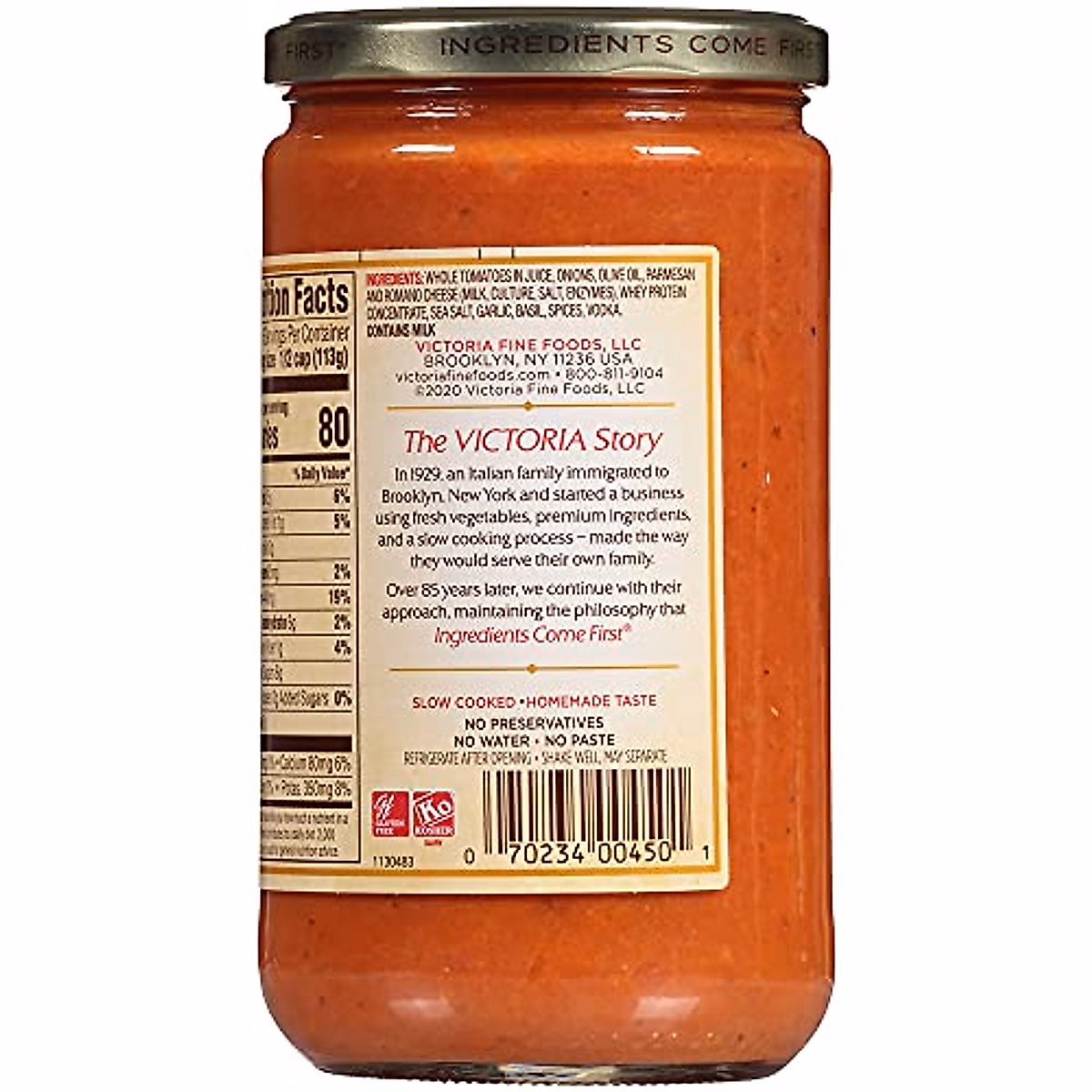 Victoria Vodka Sauce, 25 Ounce