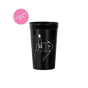 Bach Bride Bachelorette Party Decorations Ring Finger Reusable Cups - 12 Stadium Cups | Bridal Shower Gift, Bridesmaid Favors