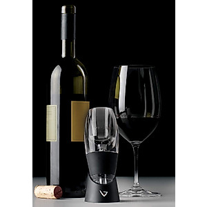 Vinturi Wine Lovers Set Essential Red and White Wine Aerators, Set of 2, Black