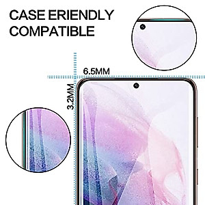 [2 Pack] Galaxy S21 Plus Privacy Screen Protector, Anti-Spy Full Adhesive Coverage Film TPU Screen Protector for Samsung Galaxy S21 Plus, [Ultrasonic Fingerprint Compatible] Easy Installation Frame