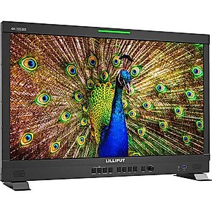 LILLIPUT Q23-ABBP 10bit 23.8 inch 12G-SDI Professional Broadcast Production Studio Monitor 12G SDI and 12G-SFP Fiber Optic Input with Gold Mount