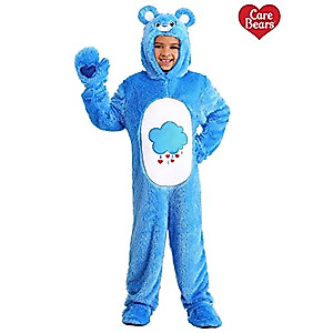 Child Care Bear Costume Classic Care Bear Grumpy Bear Onesie for Kids X-Large