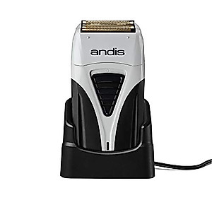 Andis Profoil Lithium Plus Titanium Foil Shaver 17200, Black/Gray, 1 Count